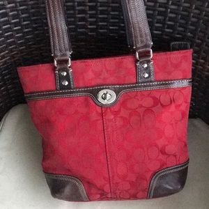 Coach | Bags | Coach Crimson G960f3973 Shoulder Bag Red | Poshmark